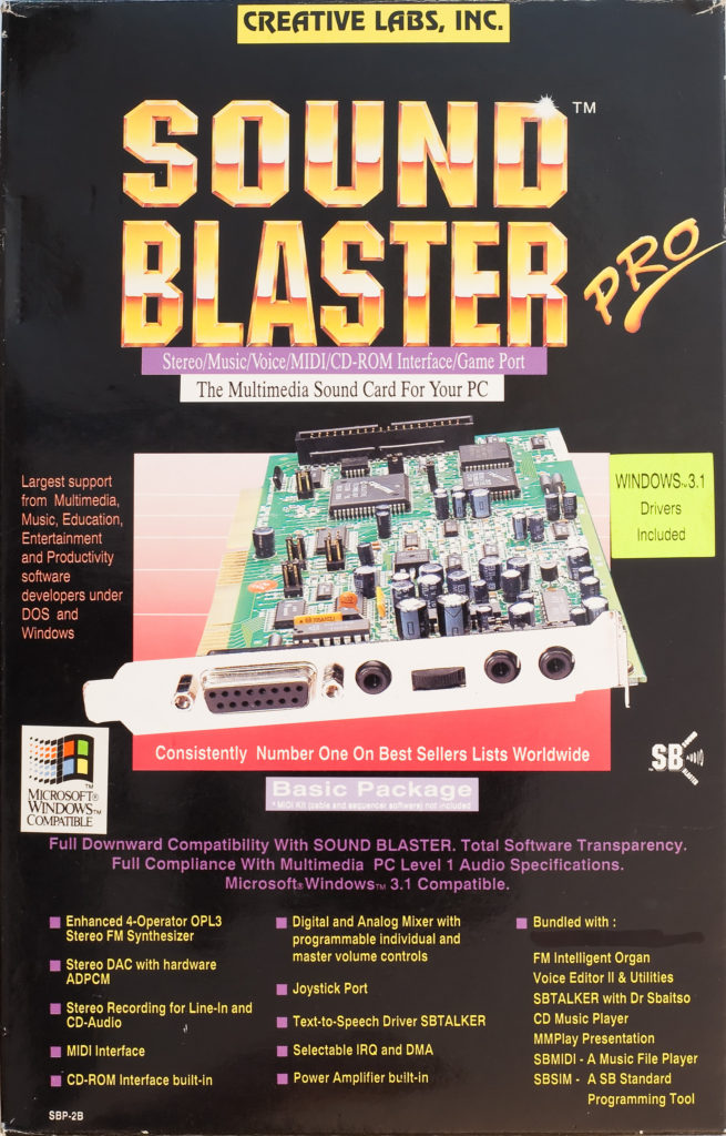 Creative Sound Blaster Pro 2 Classic Box (FRONT-ENGLISH)