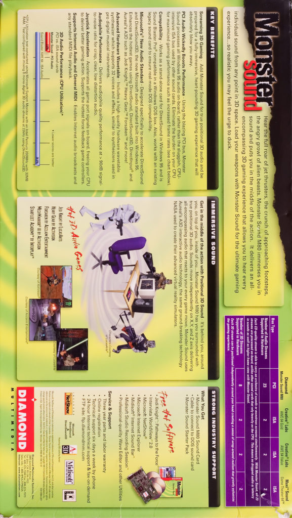 Diamond Monster Sound M80 (BACK-ENGLISH)