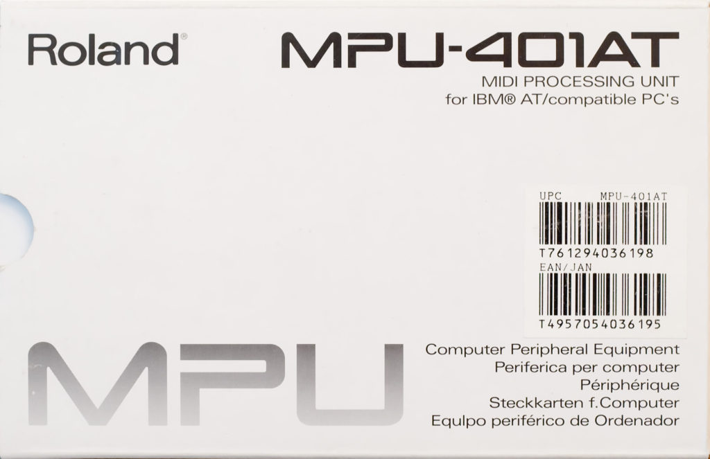 Roland MPU-401AT Box (FRONT-ENGLISH)